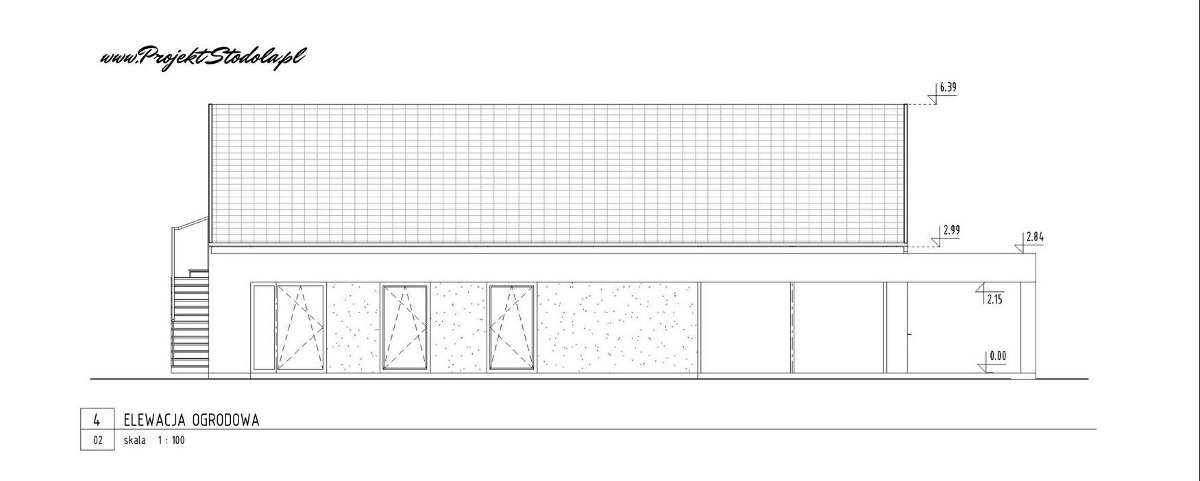 Projekt-Stodola-S-po-zmianach-4-elewacja-ogrodowa | BarnHouseIdeas
